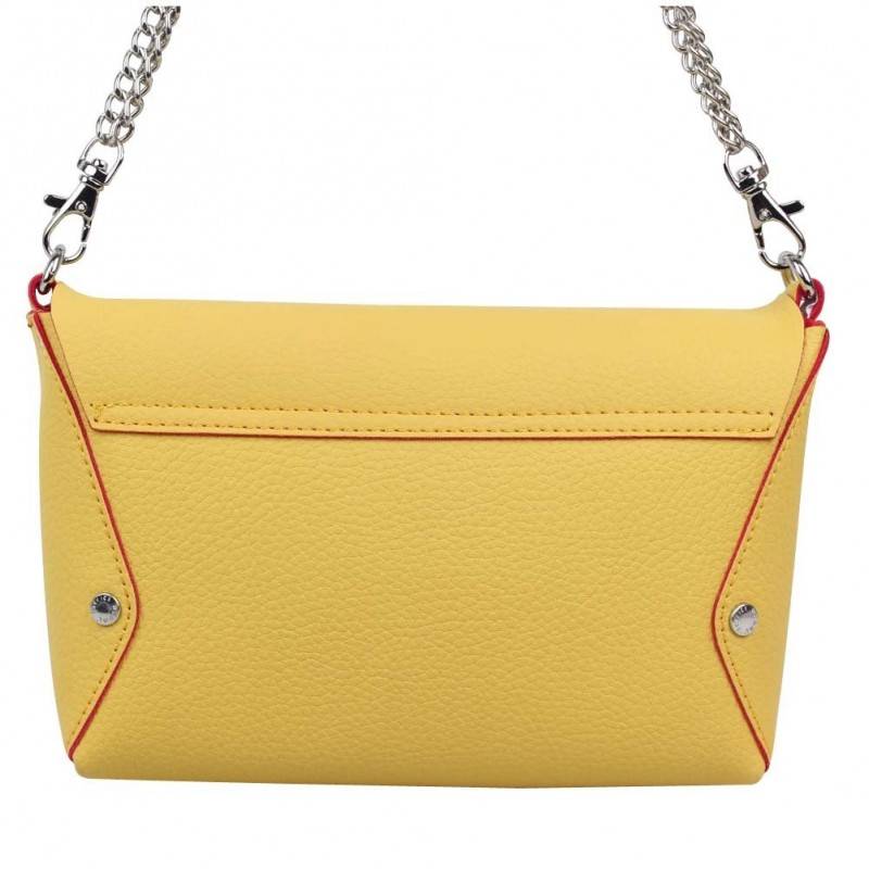 Mini pochette sac rabat Patrick Blanc souple bicolore Graphic