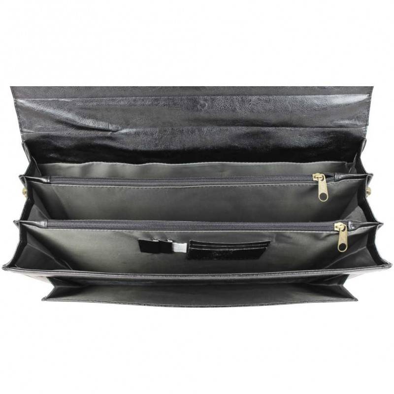 Porte documents à soufflet imitation cuir BZ4528 Marron