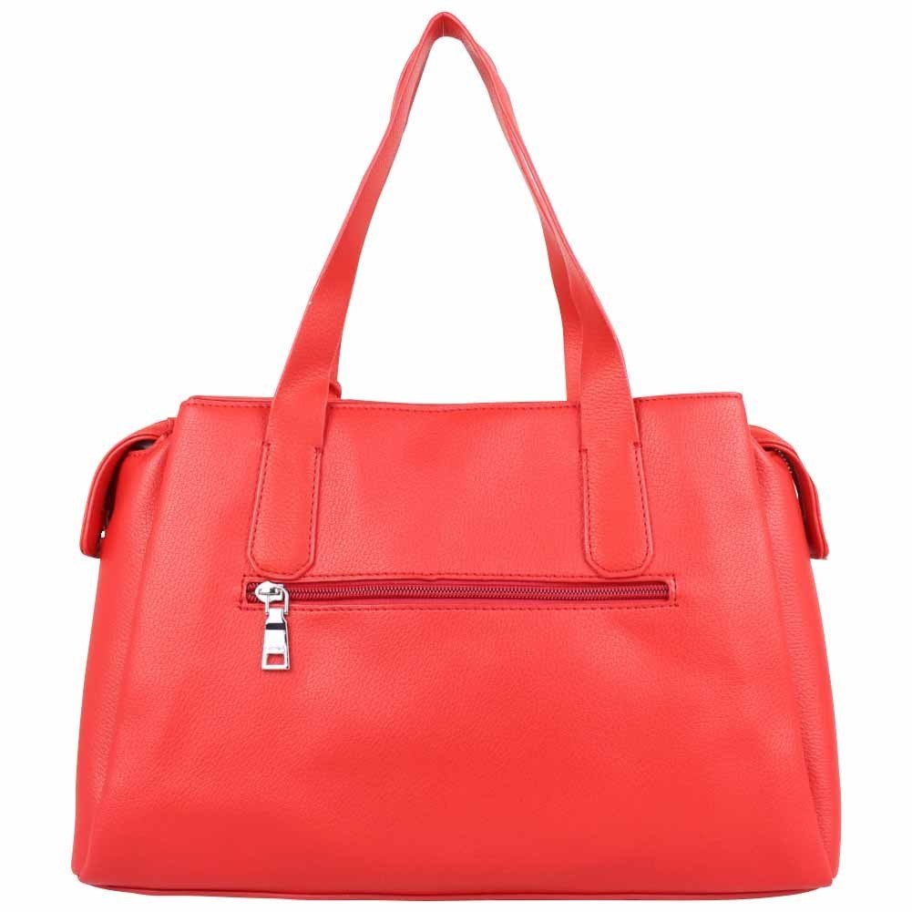 Sac à main M Fuchsia Arton pompon Rouge