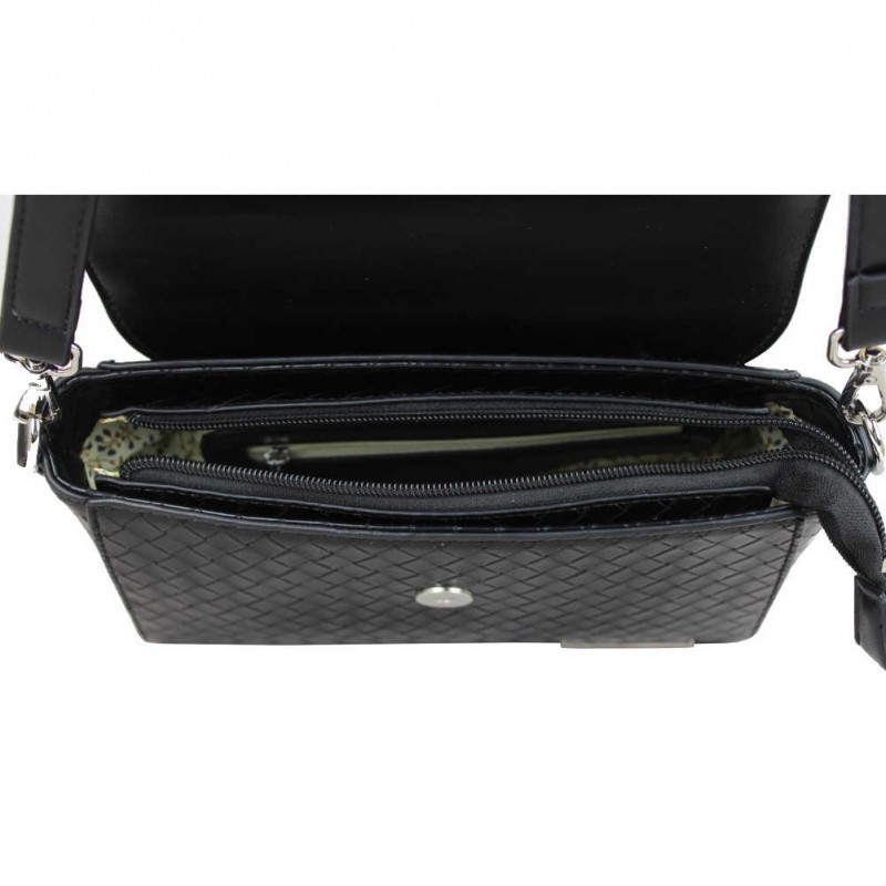 Sac cabas femme | Les Tropéziennes Fernie | Noir déco géométrique